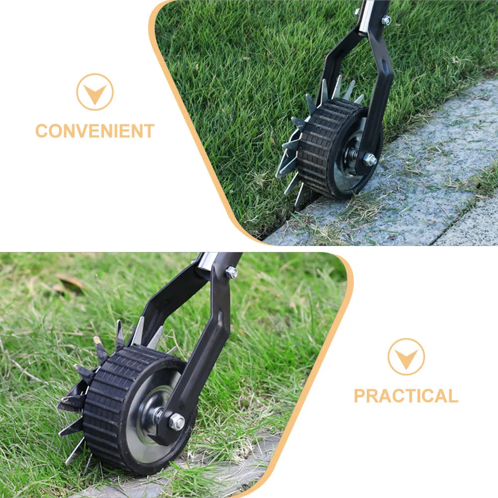1Set Wheel Rotary Lawn Edger Metal Manual Trimmer for Garden Edge ...