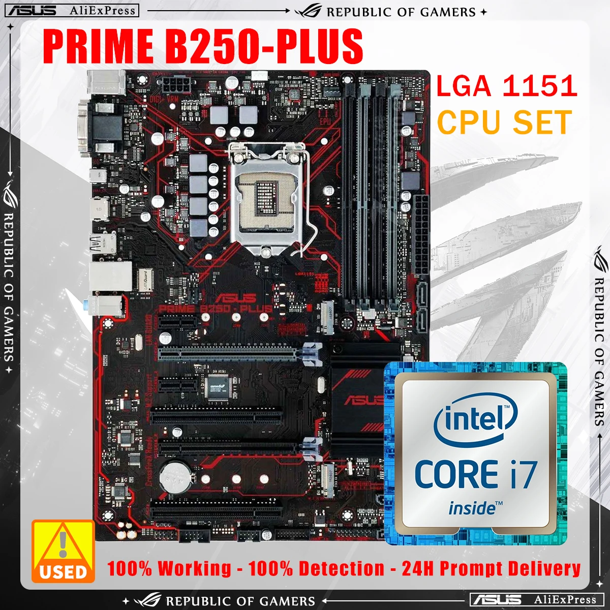 PRIME-B250-Plus Motherboard Set, LGA 1151, ASUS Mainboard, DDR4, 64G ...