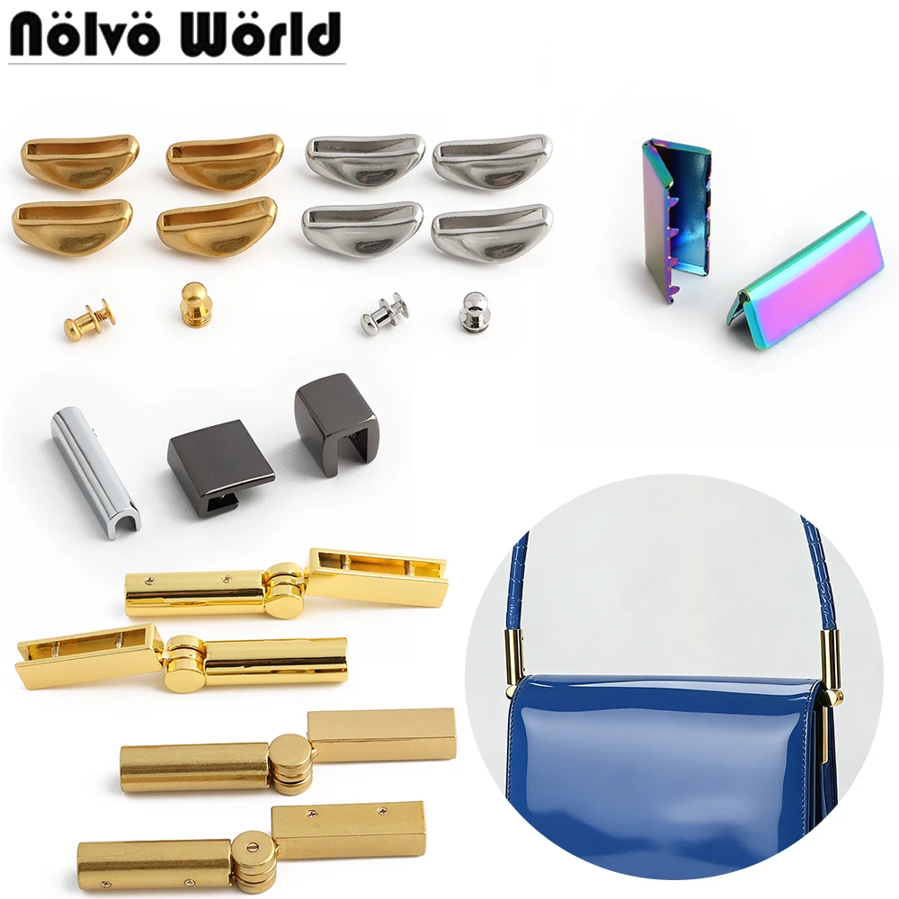 4/10/20PCS Metal D-Ring Bags Connector Screws Detachable Bag Chain Link ...