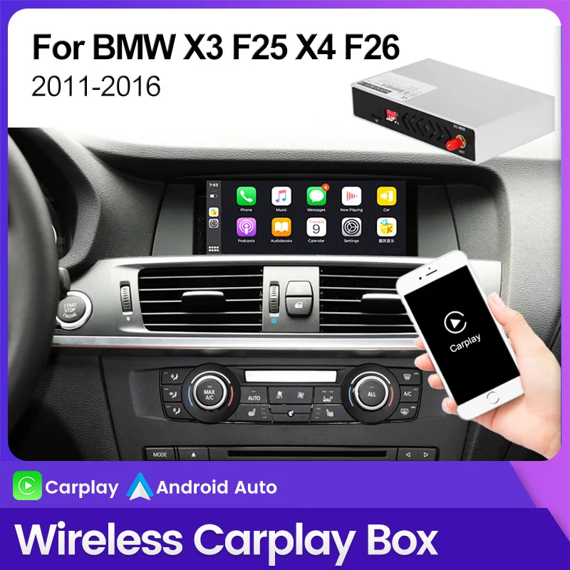 Ai-Box-Wireless-Carplay-Android-Auto-For-BMW-X3-F25-X4-F26-2011-2016 ...