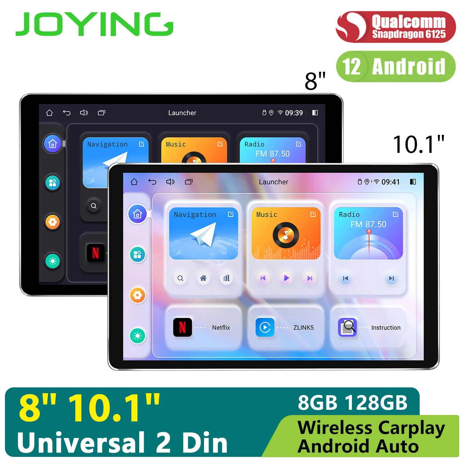 JOYING-Newest-Car-Stereo-Radio-Multimedia-Player-Double-2Din-Head-Unit-Support-Carplay-Android ...