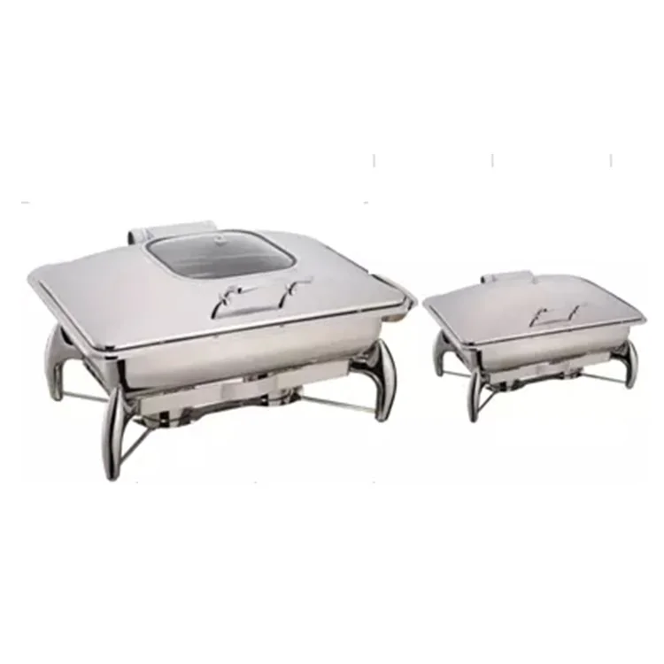 YUFEH-good-quality-silver-plated-luxury-chafing-dish-set-with-glass-lid ...