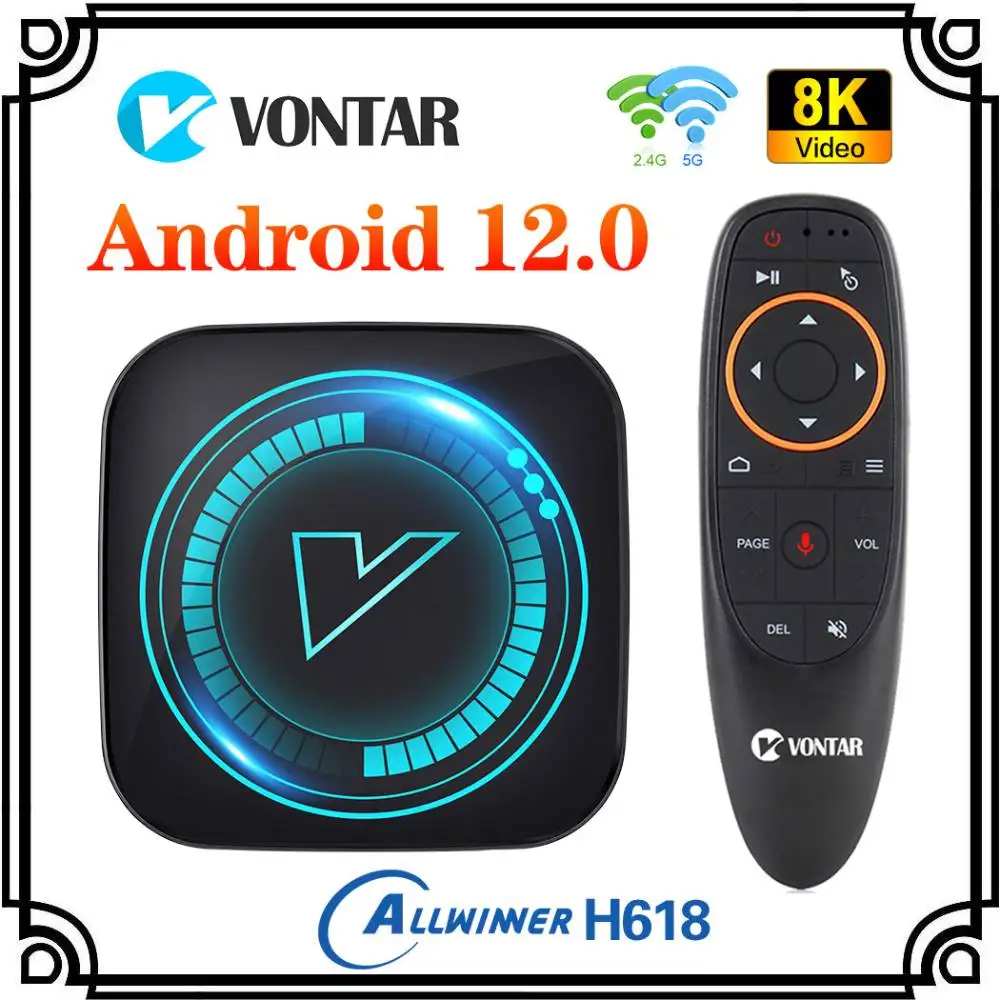 VONTAR Allwinner H618 Android 12 TV Box Quad Core Cortex A53 Android 12 ...