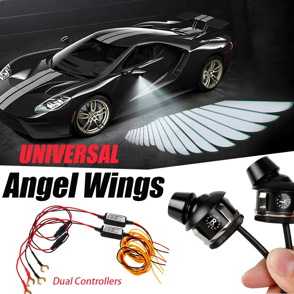 Angel-Wing-LED-Light-For-Car-Motorcycle-Rearview-Mirror-Universal ...