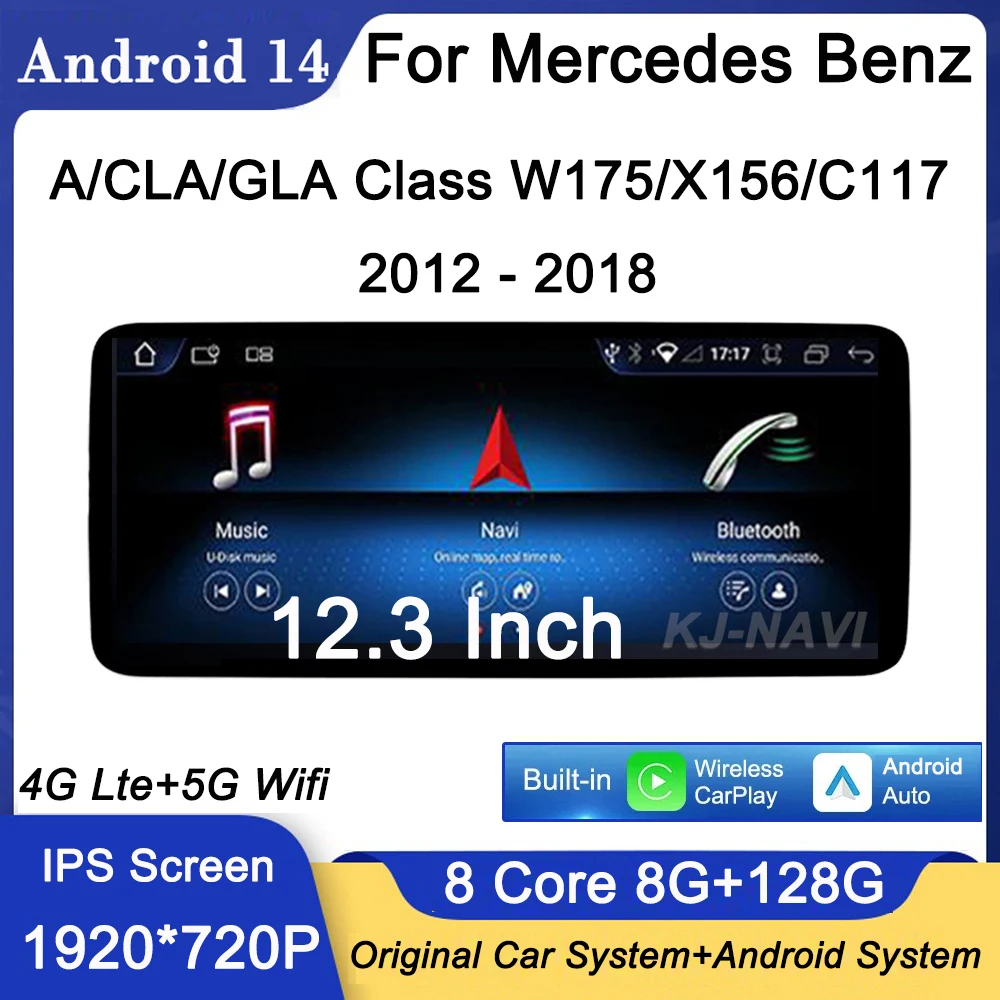 IPS-Android-14-For-Mercedes-Benz-A-CLA-GLA-Class-W175-X156-C117-2012 ...