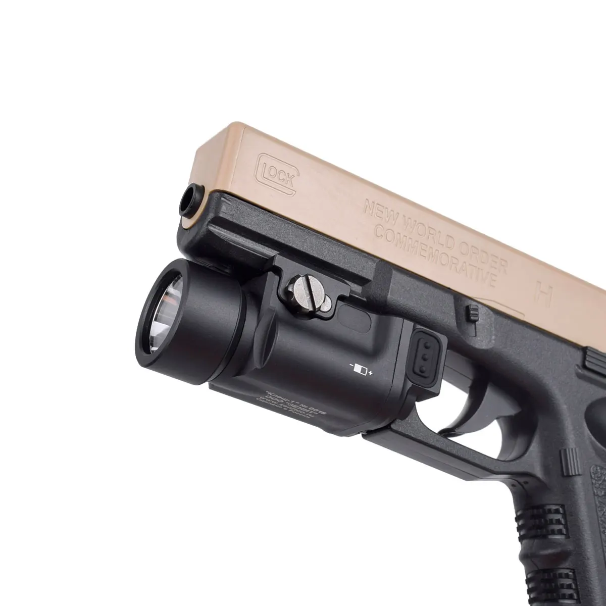 KLESCH 2U 전술 손전등 총 라이트 라이플 Led 스트로브 Airsoft 스카우트 조명 무기 액세서리 맞는 20mm ...