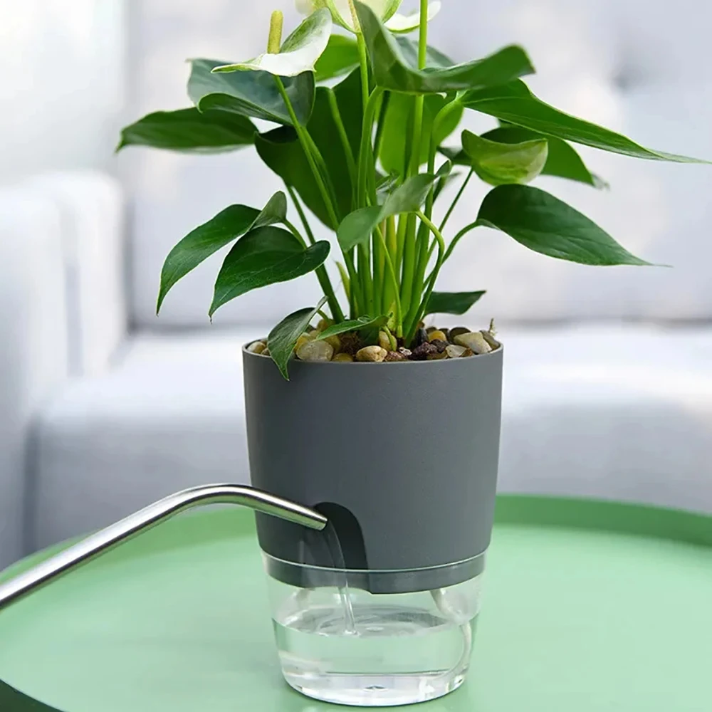Self-Watering-Flower-Pot-Plastic-Flower-Planters-Hydroponics-Succulents ...