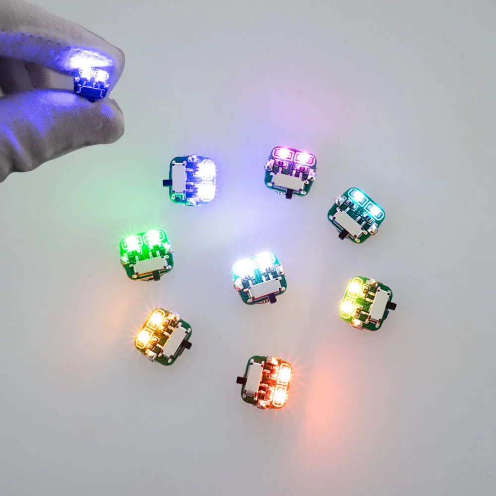 DIY-Model-Materials-Double-Led-Lamp-Wireless-Switch-Small-Lights-For ...