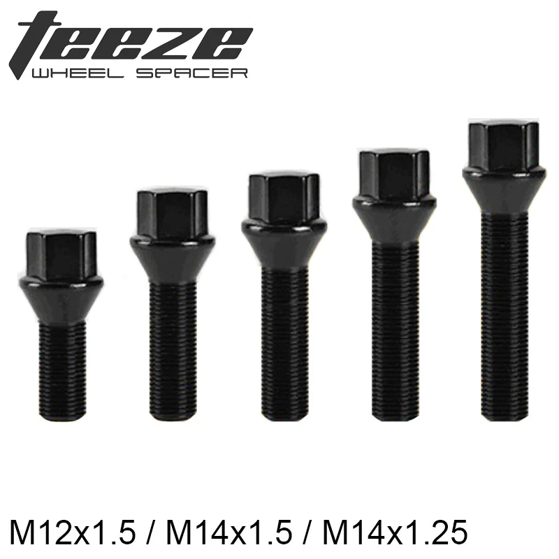 10pcs-M14x1-25-M14x1-5-Black-Lug-Bolts-17-hex-28mm-40mm-42mm-45mm-47mm ...