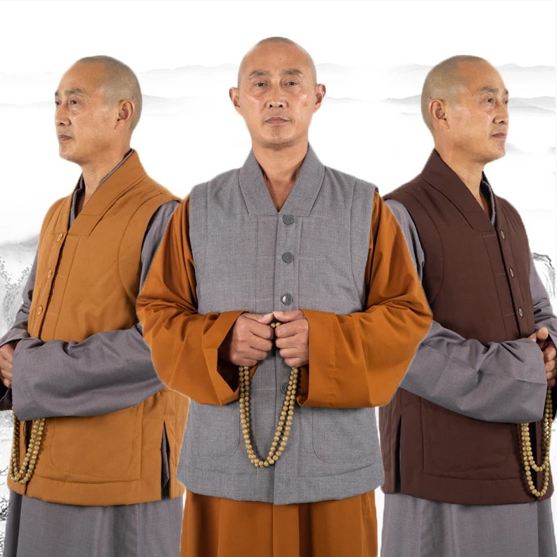 Winter-Vest-for-Buddhist-Robe-Shaolin-Kung-Fu-Uniform-Meditation-Suit ...