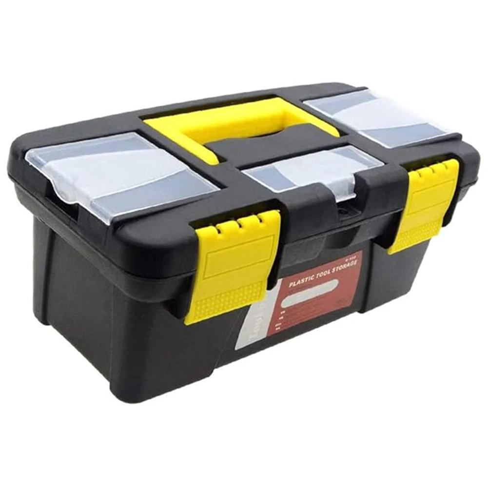 10 inch Double-Layer Tool Storage Box,Hand Tool Case Portable Toolbox,2 ...