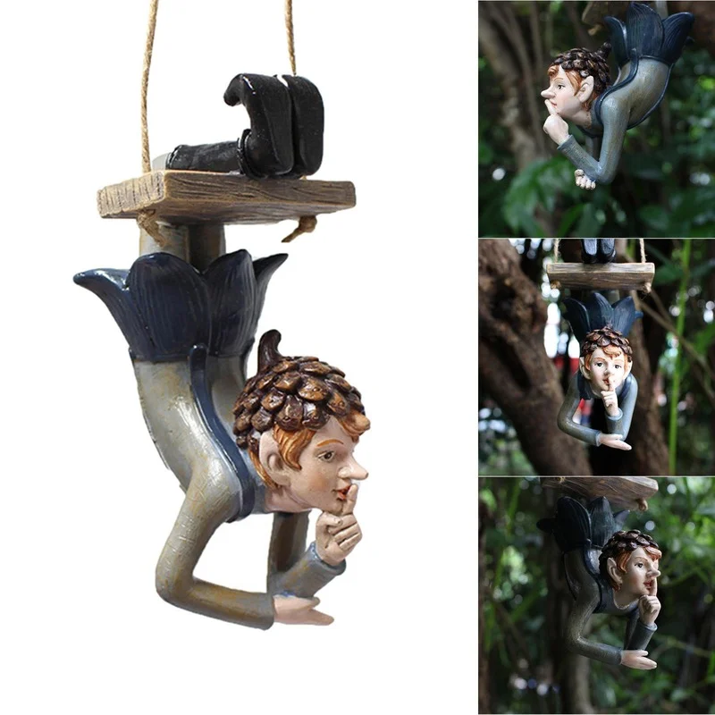 Outdoor-Garden-Statues-Elf-Outdoor-Statues-Durable-Resin-Garden ...