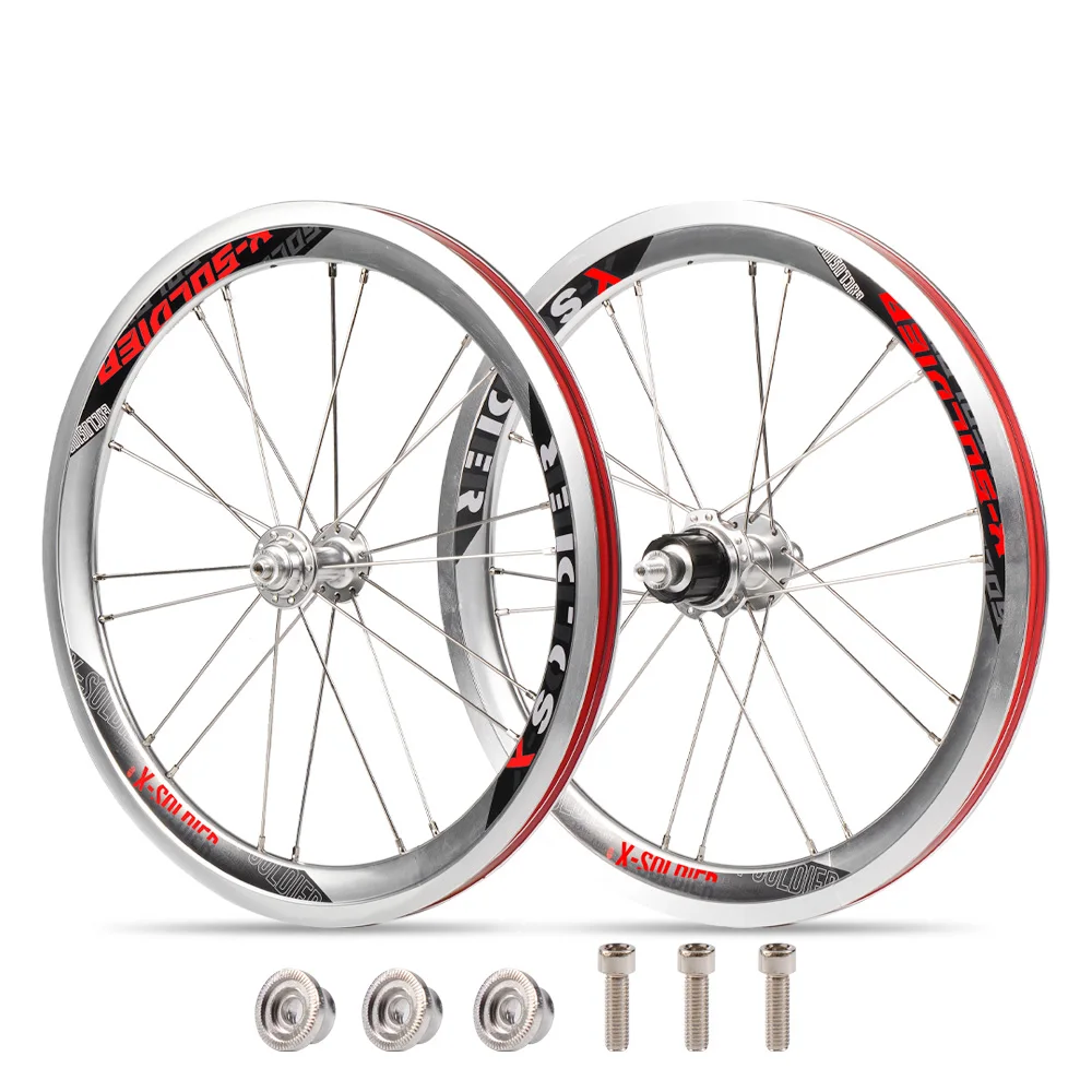 CNC Bicycle Wheels, For Brompton Bike Wheelset, V Brake Version ...