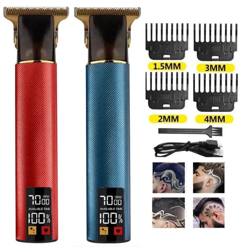Vintage-Electric-Hair-Clipper-T9-Hair-Trimmer-Digital-Display-Hair ...
