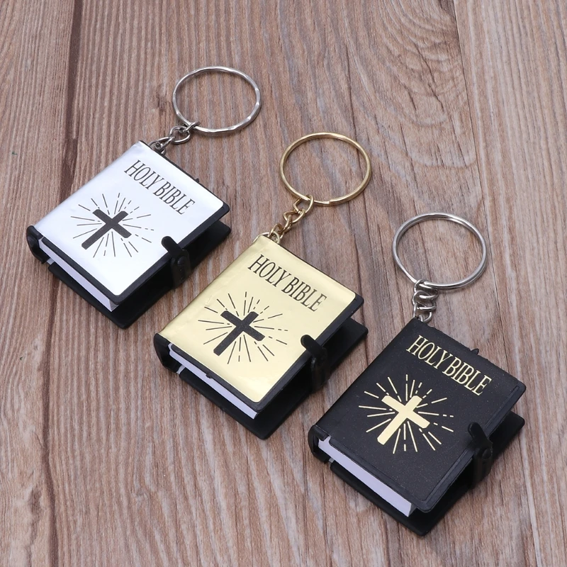 Exquisite Mini Holy Bible Keychain English Bible Pendant Religious ...