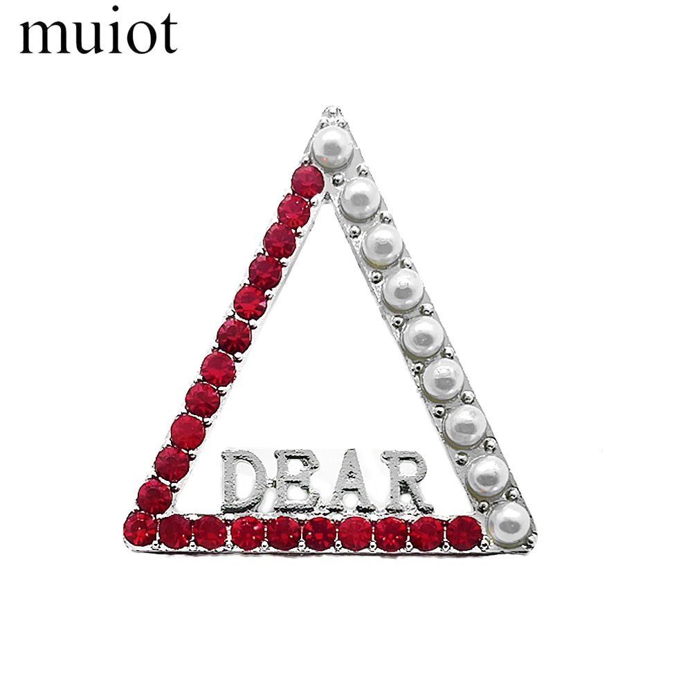 Sorority-society-Jewelry-Red-Rhinestone-Pearl-DEAR-Triangle-Metal ...