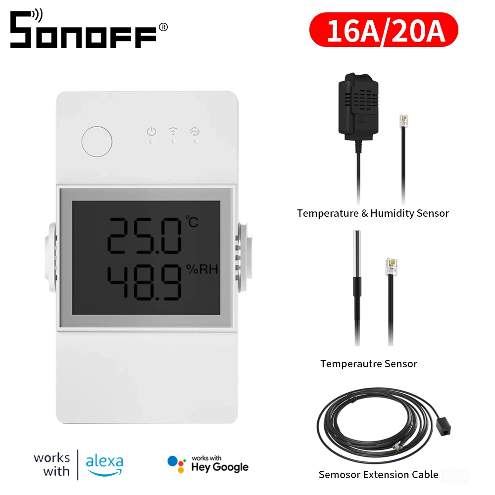 Sonoff Th16 16a Smart Wifi Temperature Humidity | Sonoff Th 16a ...