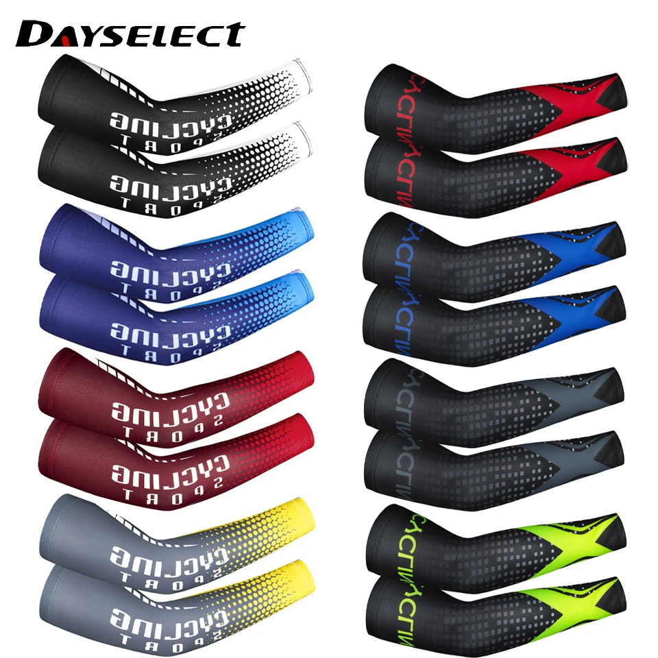 1Pair Sports Arm Compression Sleeve Basketball Cycling Arm Warmer ...