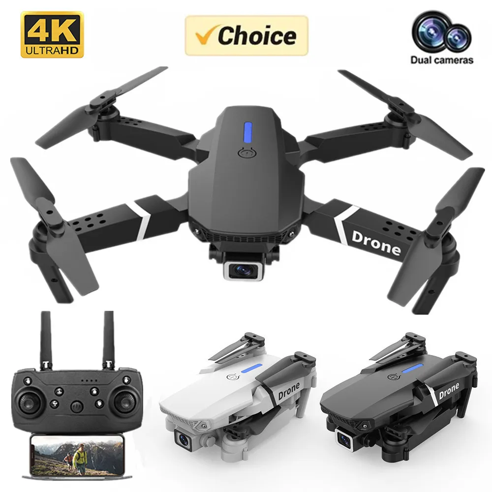 Professional-Remote-Control-Drone-E88-HD-4k-Aerial-Camera-Foldable-WiFi ...