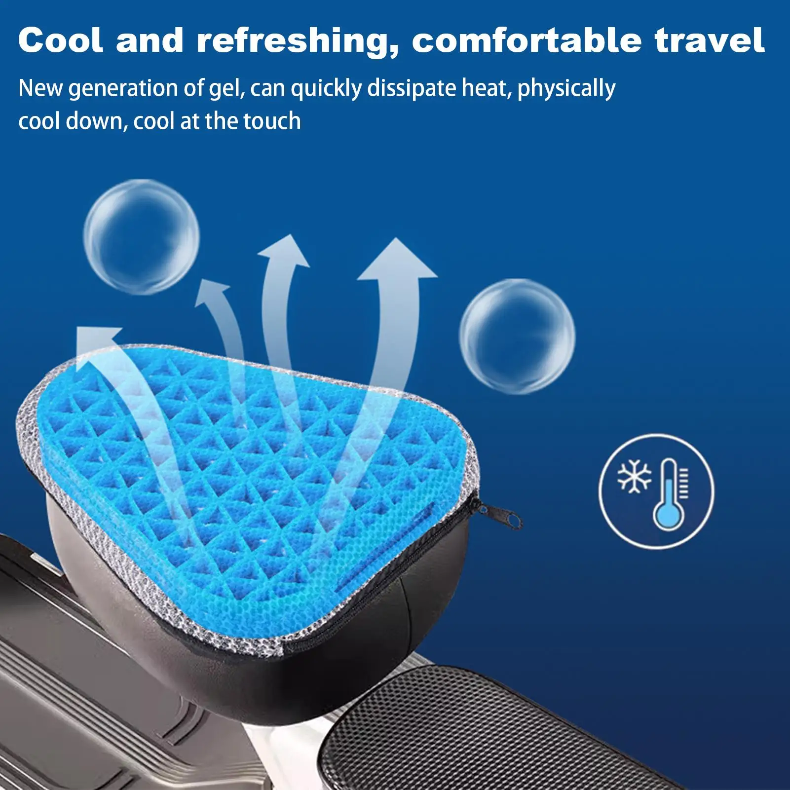 Motorcycle Gel Seat Pad Motorcycle Honeycomb Gel Seat Pad Comfortable ...