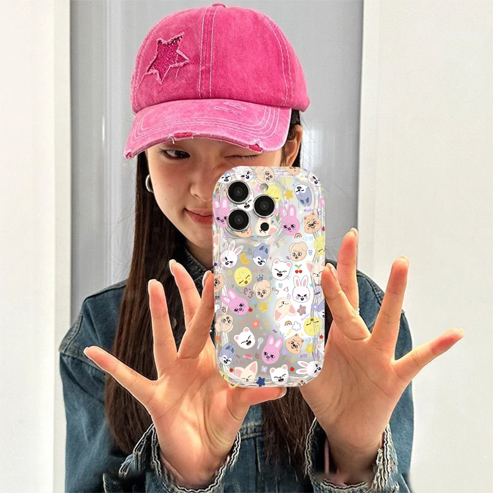 Cartoon Phone Case For S-Strays K-Kids iPhone 16 16e 15 14 13 12 11 Pro ...