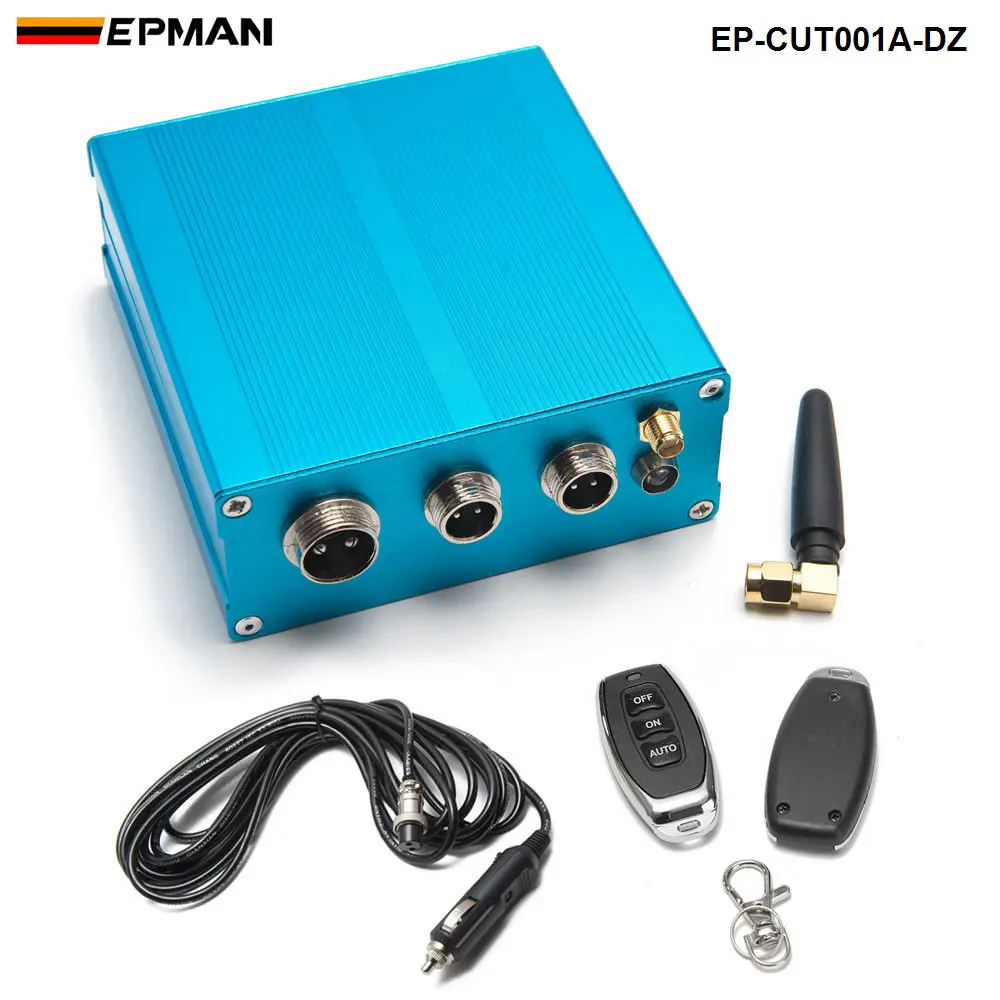 Electric Control Box+2 Wireless Remote+Wire Harness For Exhaust Control ...