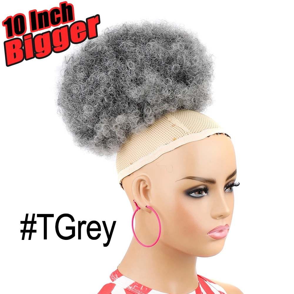 Chignon,171-6 pièces--Chignon Afro Bouffant, Queue De Cheval Bouclée Et ...