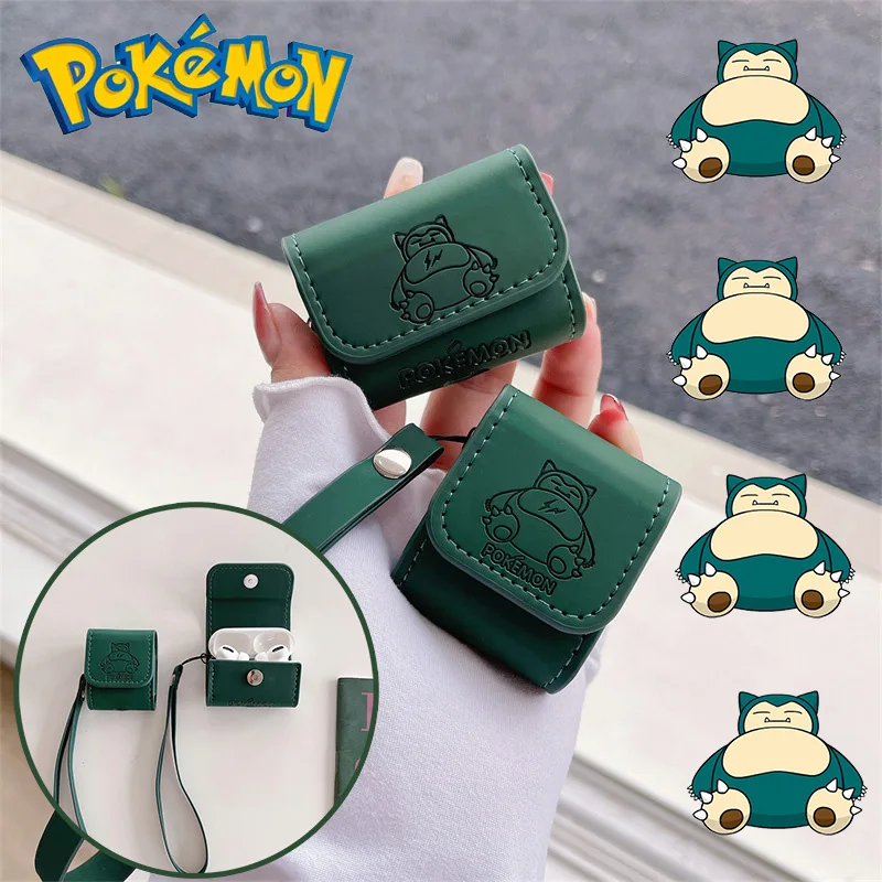Pokemon-Snorlax-For-AirPods-Pro-2-Case-PU-Leather-Cover-For-AirPods-3 ...