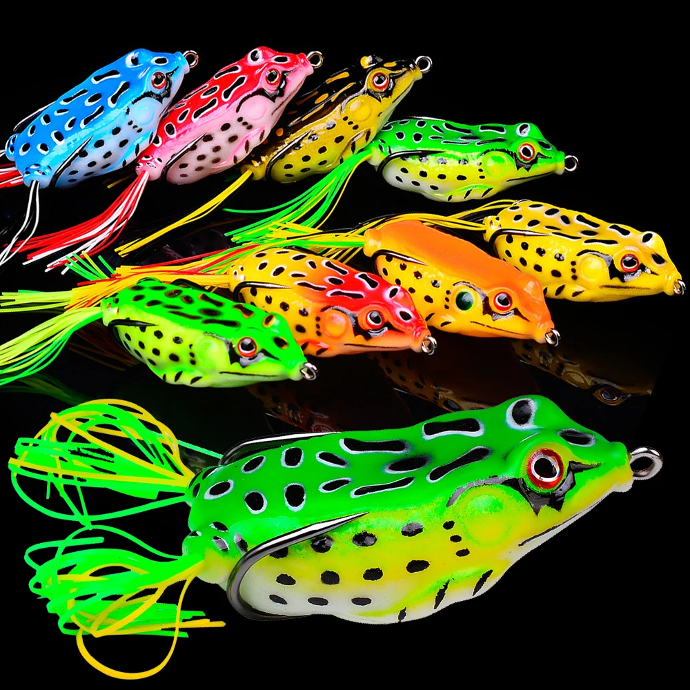 Frog Lures 8Pcs 5G 9G 13G 17.5G Soft Tube Bait Plastic Fishing Lure ...