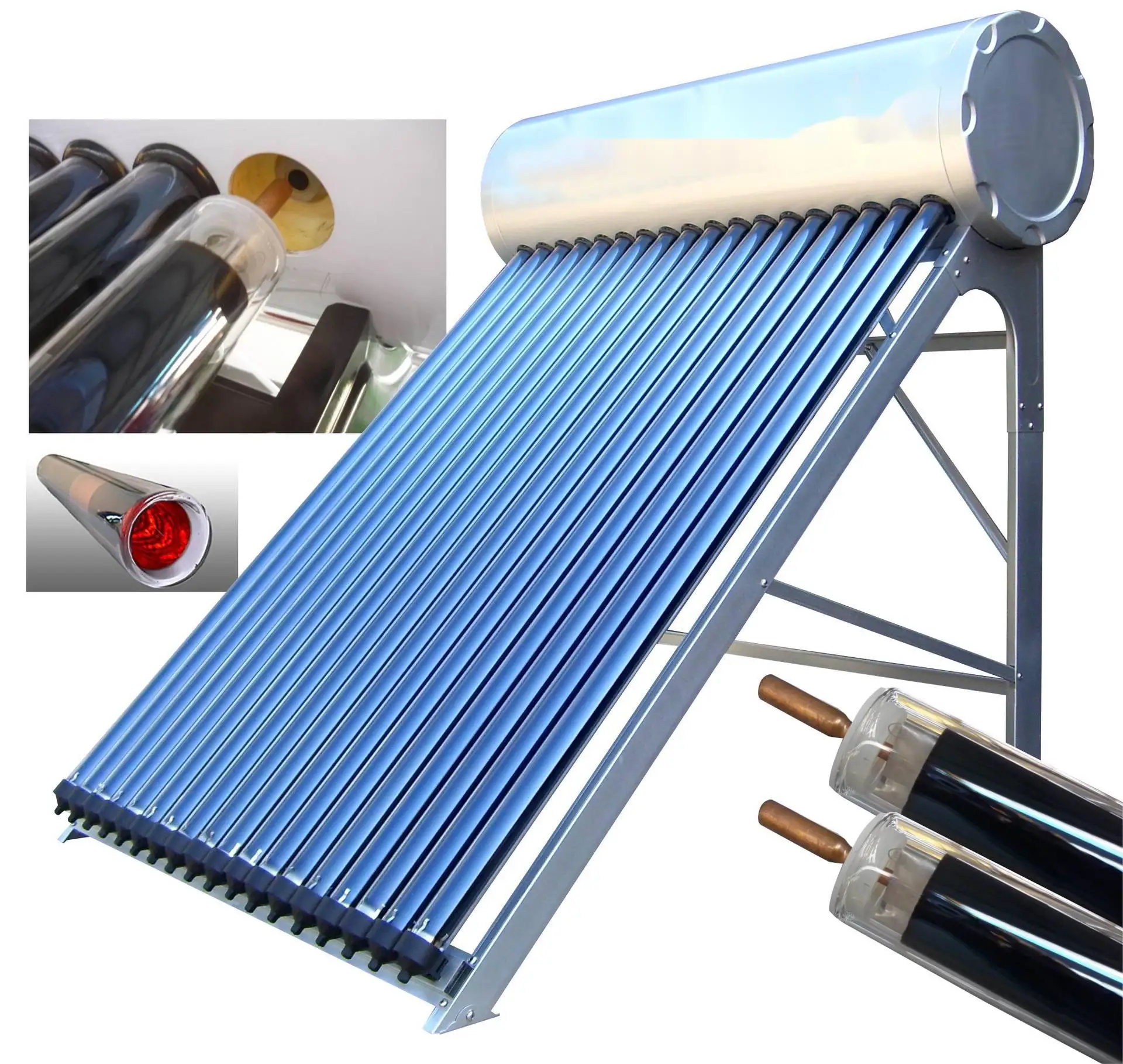 High Quality 60L-500L Pressurized Solar Water Heater For Home Outdoor ...