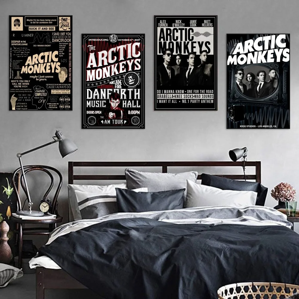 80s-Retro-Pop-Art-Arctic-Monkey-Poster-Self-adhesive-Art-Poster-Retro ...