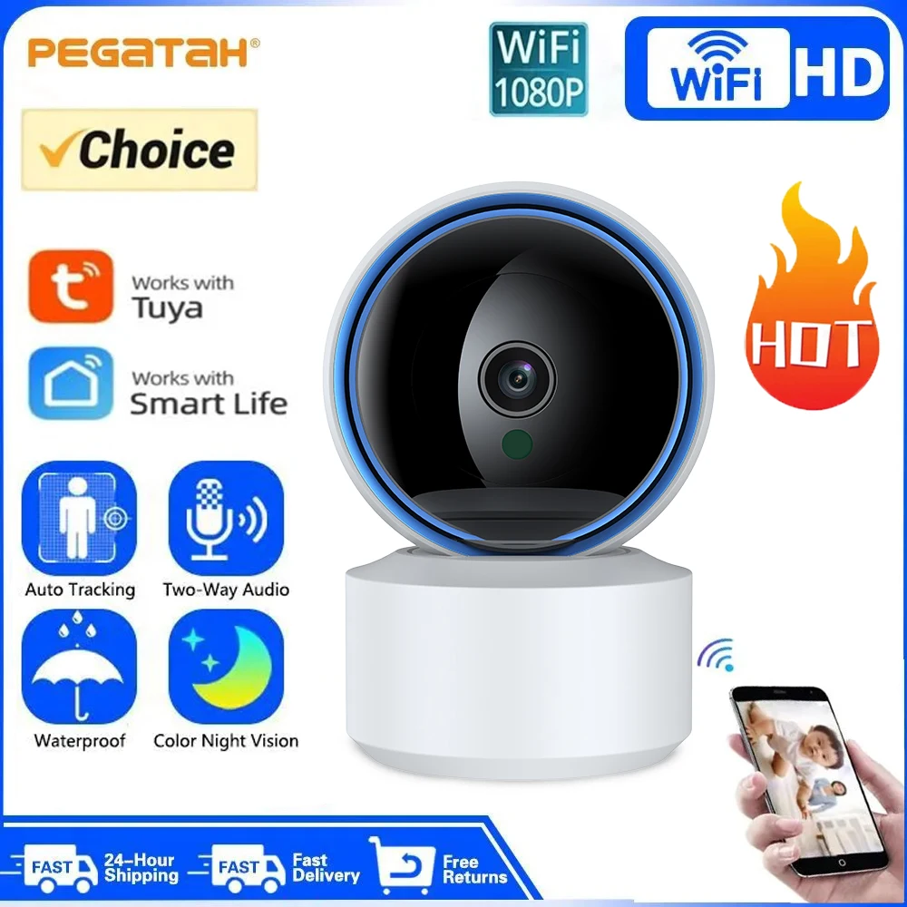 Tuya-1080P-Wifi-IP-Camera-Baby-Monitor-360-PTZ-Motion-Detect-2-Way ...