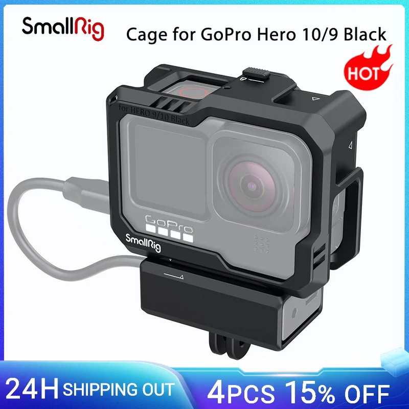 SmallRig Black Full Action Camera Cage For GoPro HERO9 Cage for GoPro ...
