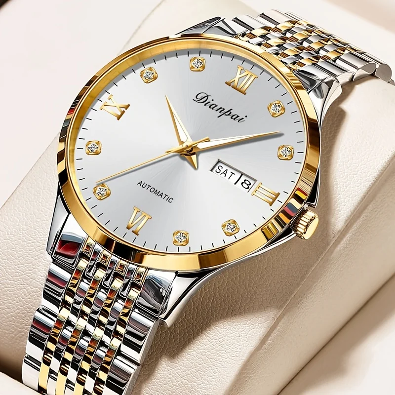 Dianpai Business Men's Fully Automatic Mechanical Watch Stainless Steel ...