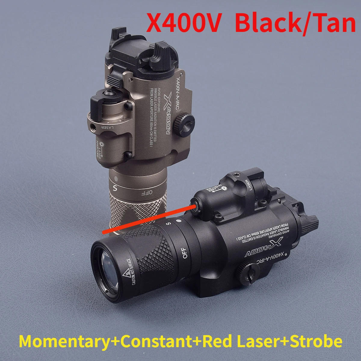 Tactical-X400V-Pistol-Red-Laser-Light-Combo-With-Constant-Momentary-Strobe-Output-Weapon-Rifle ...