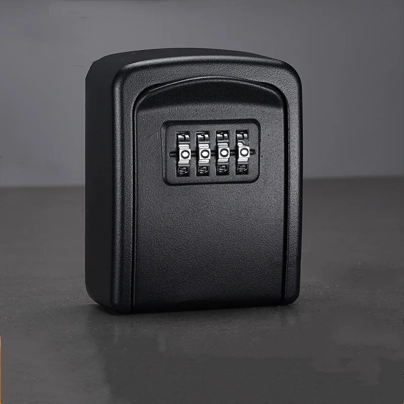 Mini-Key-Safe-Box-with-Code-Lock-Outdoor-Wall-Mount-Metal-Safe-Deposit ...