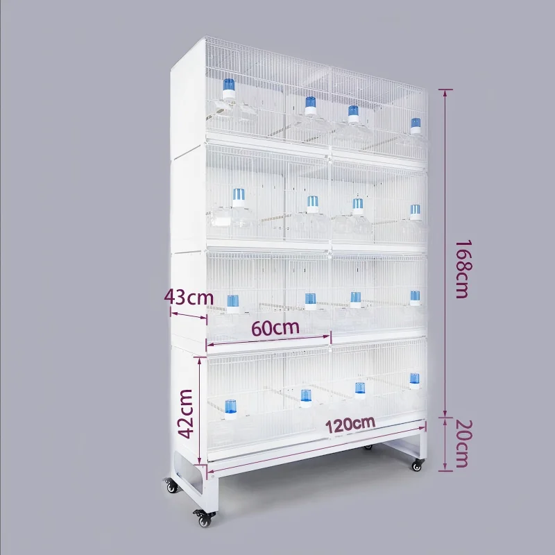 Large multi-layered bird cage - modular and expandable for long-term ...