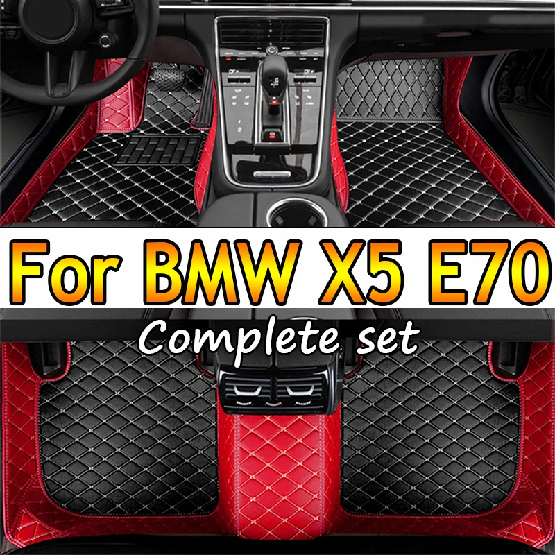 Car-Floor-Mats-For-BMW-X5-E70-MK2-2008-2013-Luxury-Leather-Mat-Set-Auto ...