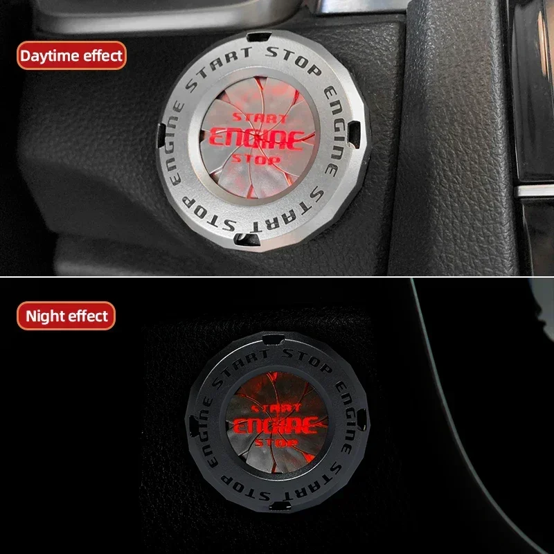 Engine Start Stop Button Cover Translucent Ignition Switch Protection ...