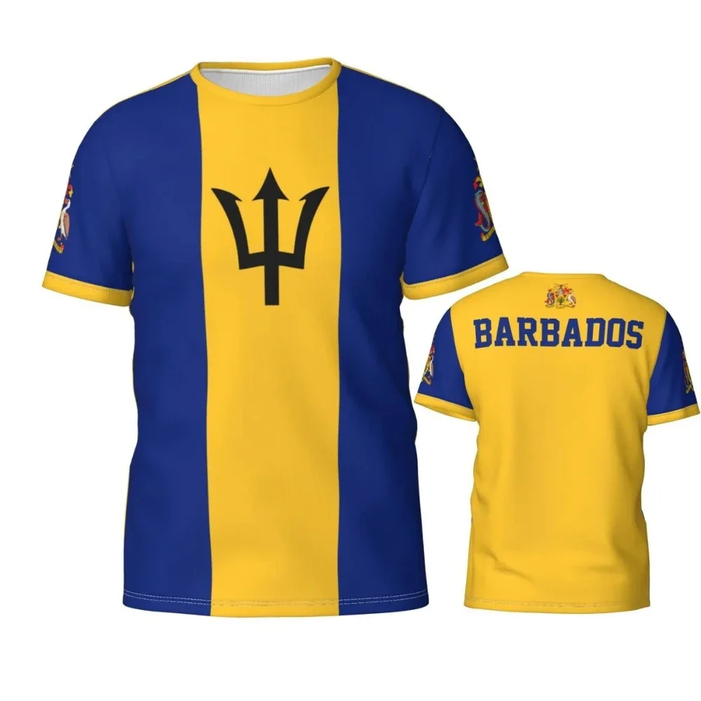 2024 New Barbados Flag Graphic 3D Printed T-shirt Barbados National ...