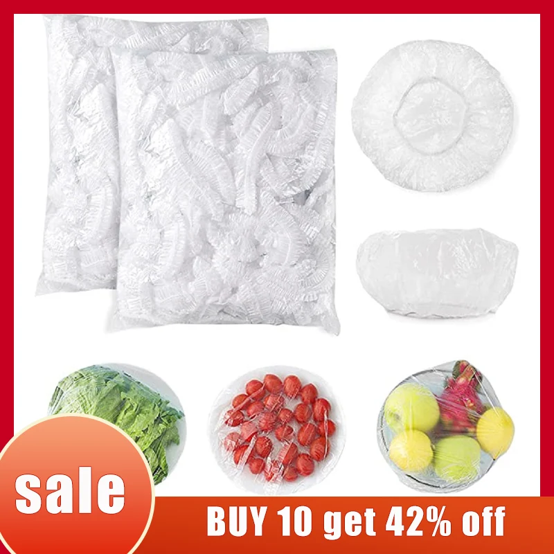 Disposable-Food-Cover-Plastic-Wrap-Elastic-Food-Bags-For-Fruit-Bowls ...