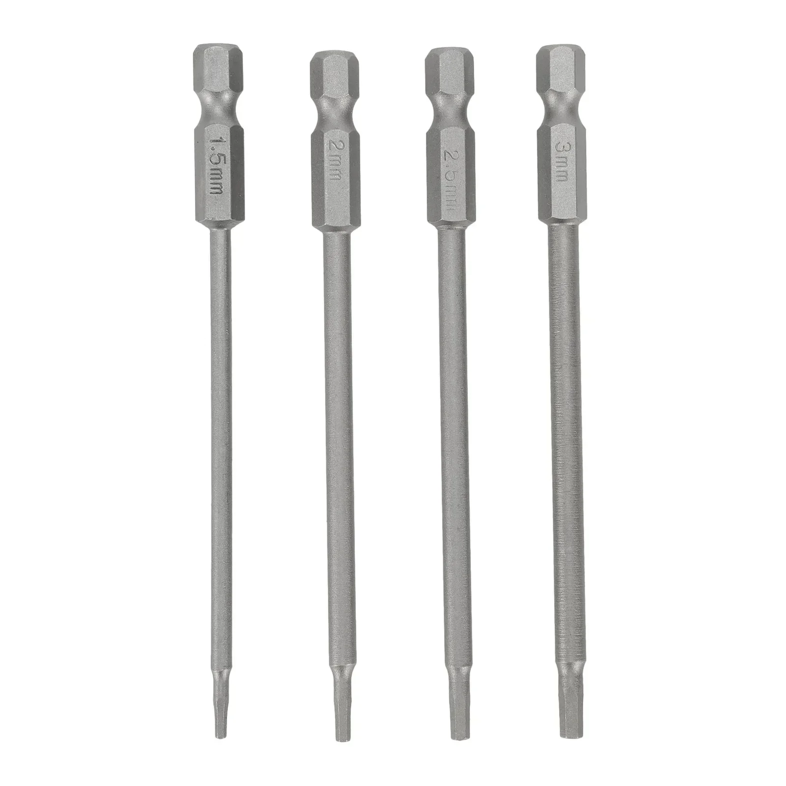 4pcs Magnetic Hex Shank Screwdriver Bit Set with Quick Connection, 1 ...