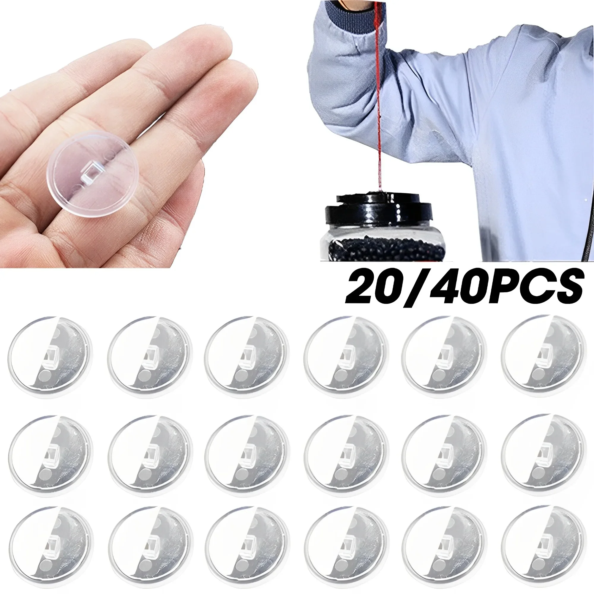 20Pcs-set-Ceiling-Strong-Hook-Transparent-Seamless-Hanging-Hooks-Self ...