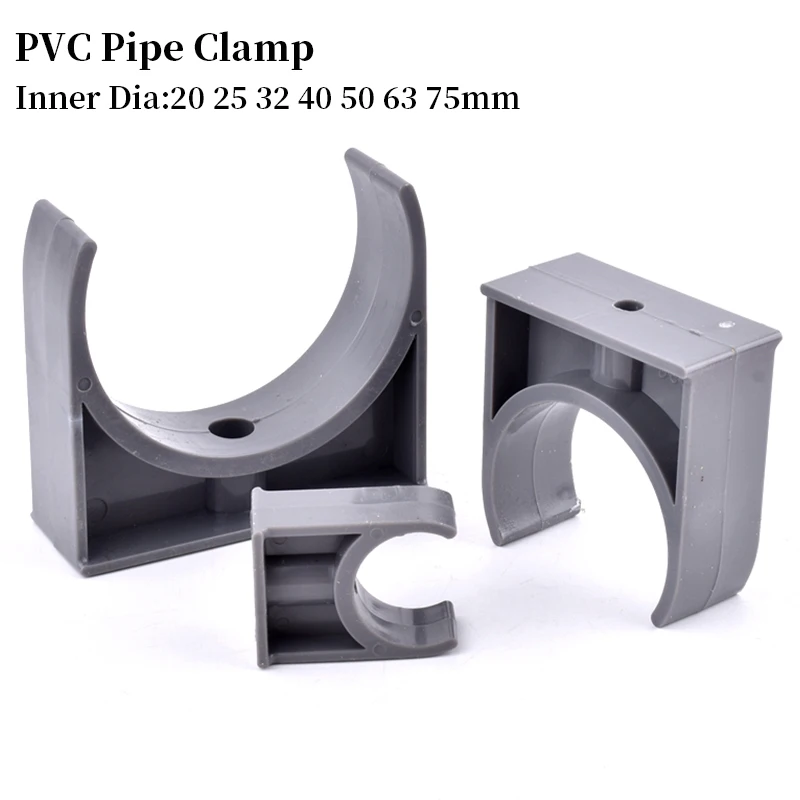 1-5Pcs-20-75mm-PVC-Pipe-Clamp-Garden-Watering-Irrigation-Water-Tube-U ...
