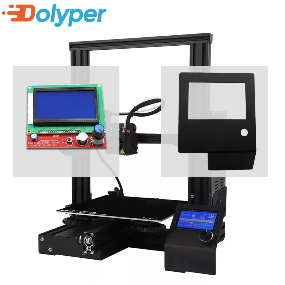 Ender3 12864 Liquid Crystal Display Shell Instrument metal Outer Frame ...