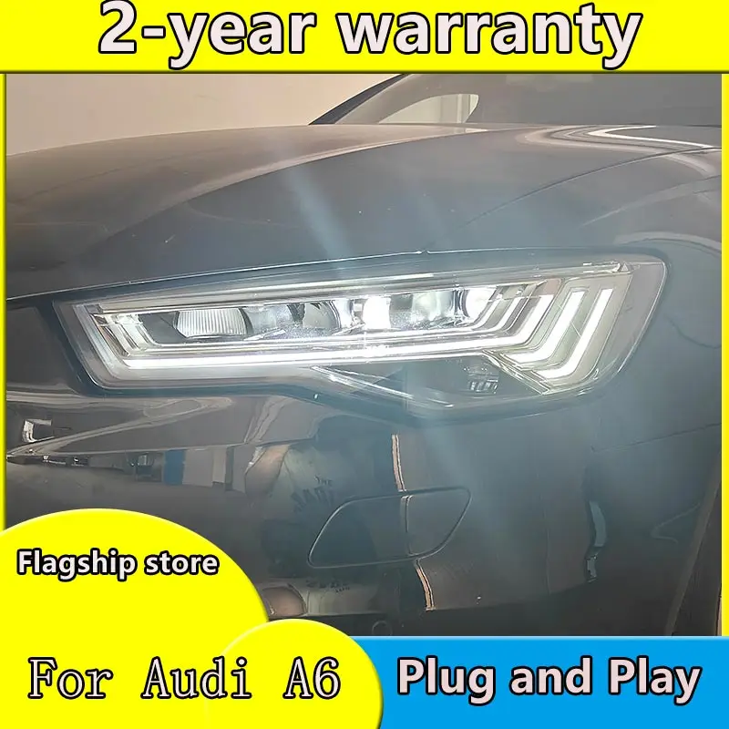 LED-Headlights-For-Audi-A6L-2012-2018-A6-C7-FULL-LED-Head-light-LED ...