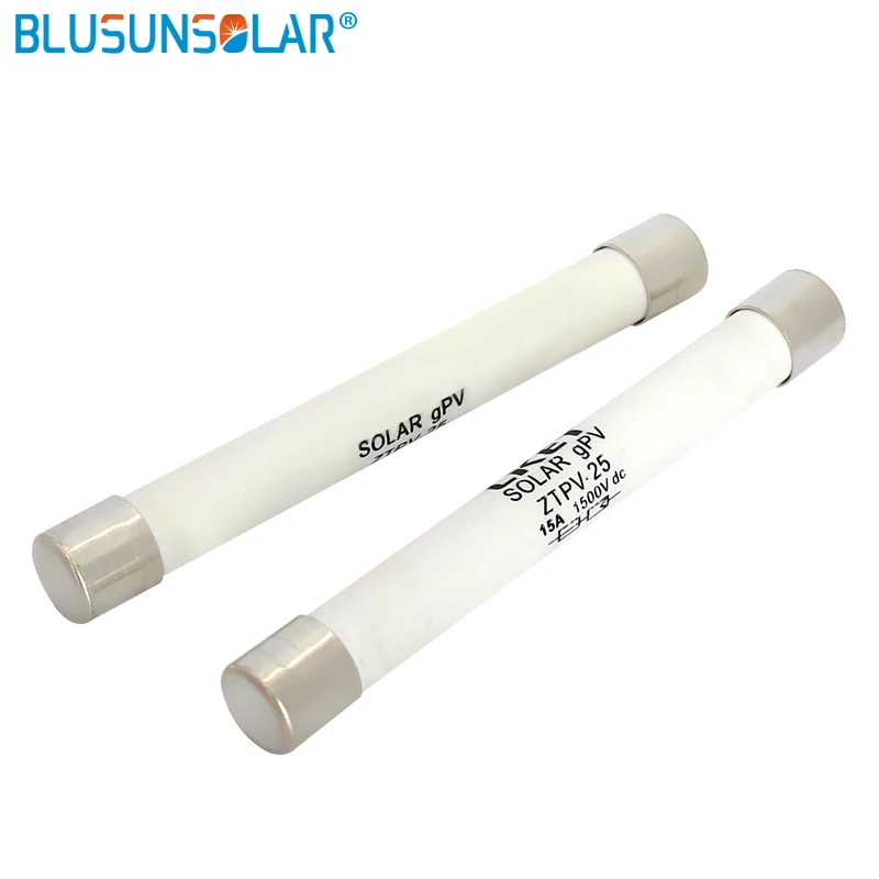 Solar DC 1500V PV Fuses 4A 6A 15A 20A 25A 30A Ceramic GPV Fuse 10*85mm ...