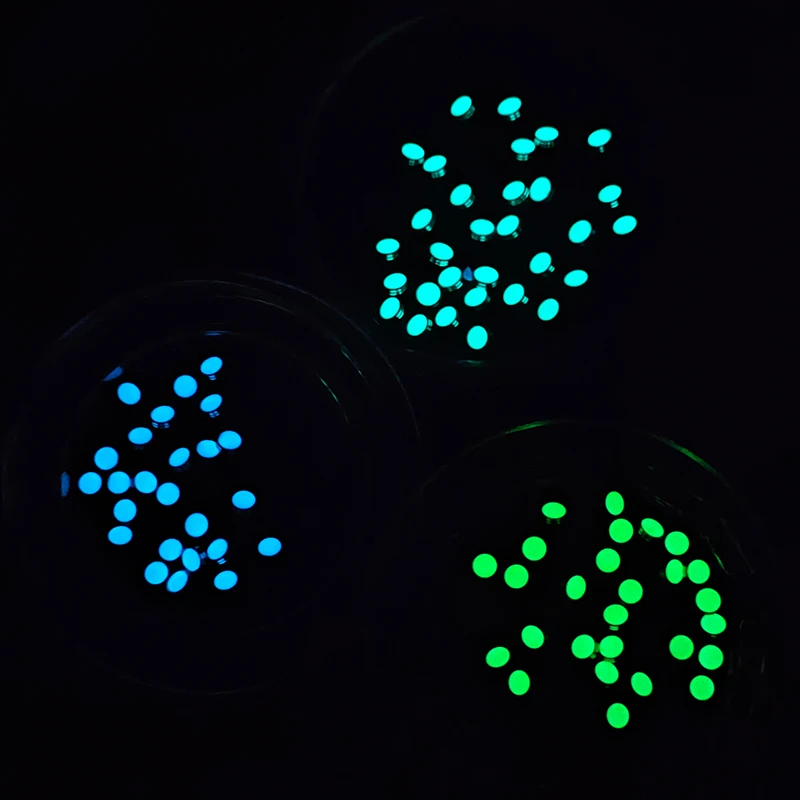 Green-Blue-Watch-Bezel-Beads-Luminous-Pip-Fit-Seiko-Bezel-Insert-Lume ...