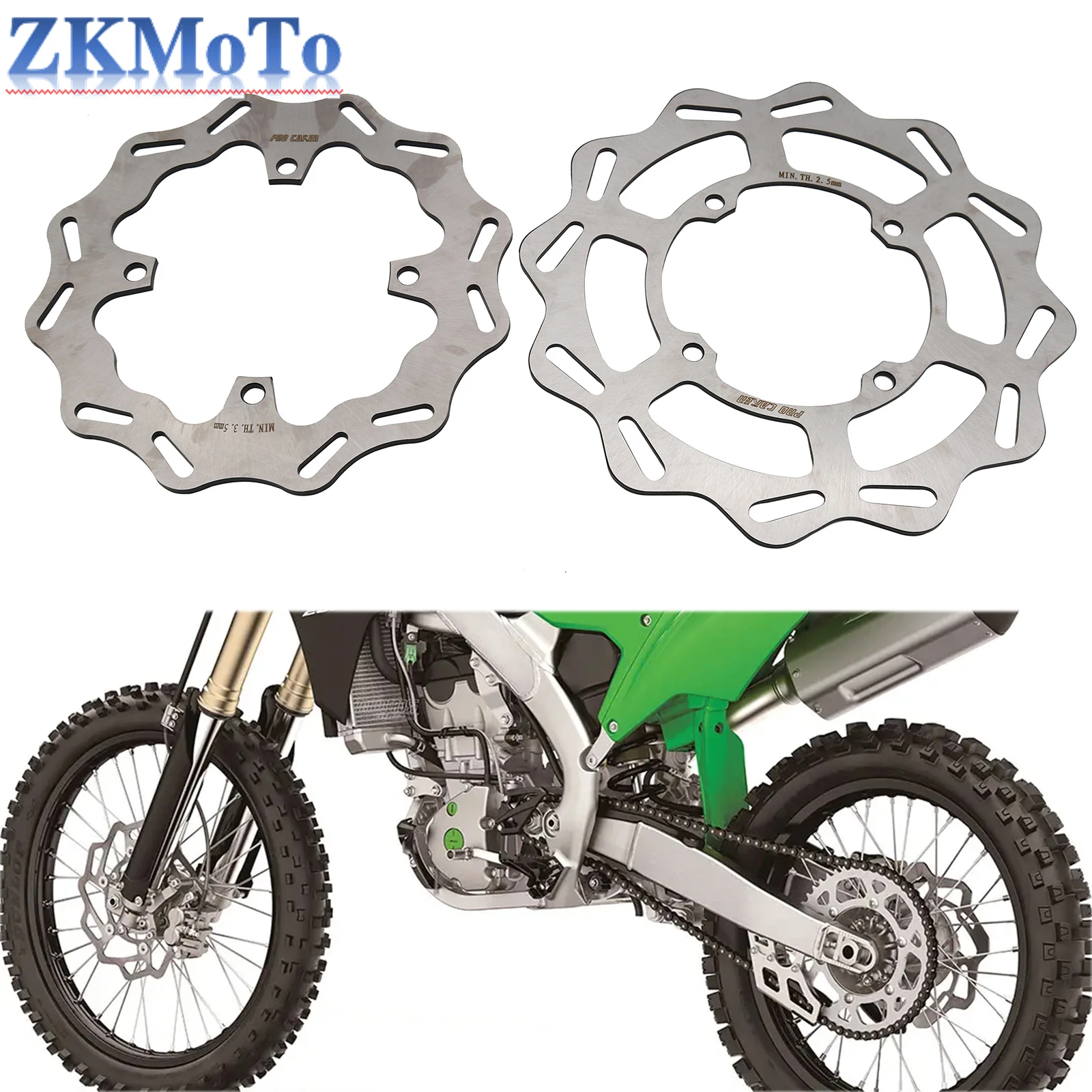 Motorcycle-240mm-270mm-Front-and-Rear-Brake-Disc-Brake-Device-For-Kawasaki-KX125-KX250-KX250F ...