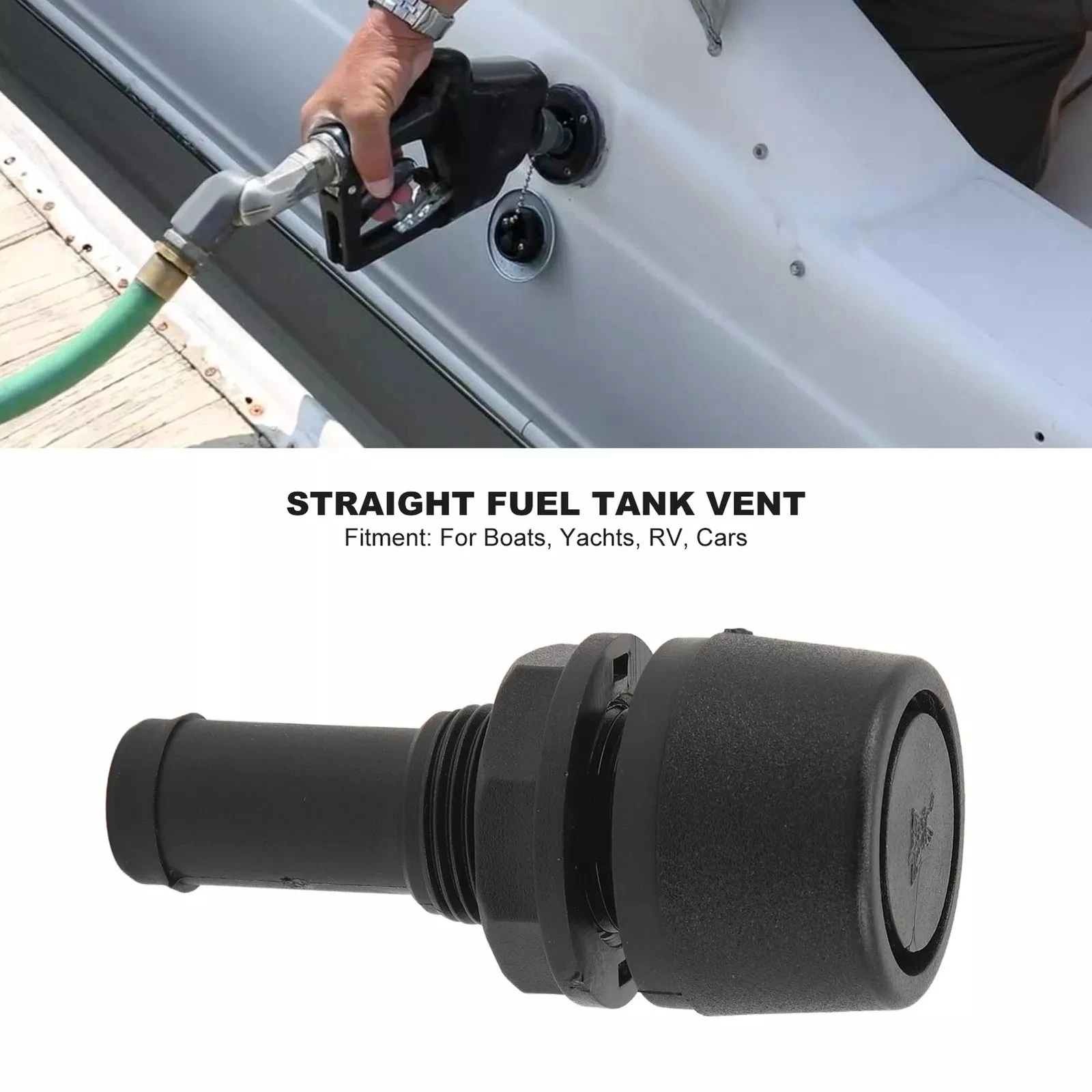 Straight Fuel Tank Vent 22mm Nylon Straight Fuel Gas Tank Breather Vent ...